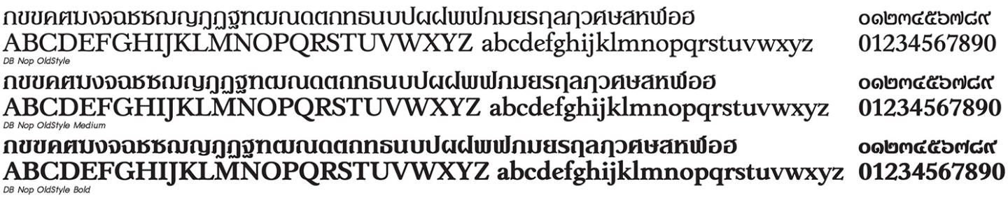 DB Nop OldStyle | DB Font